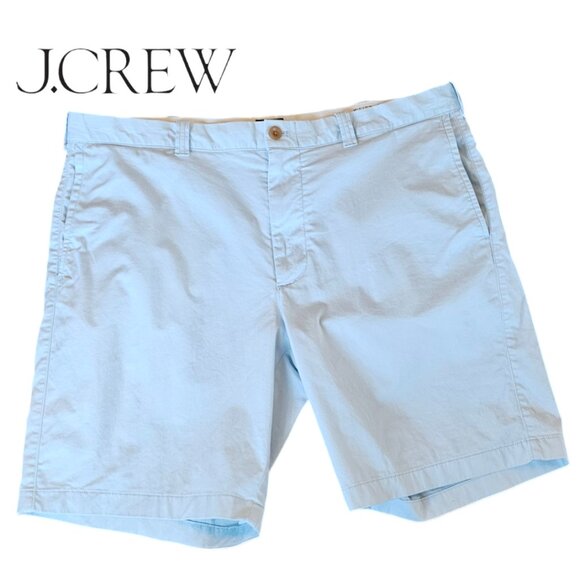 J. Crew | Shorts | J Crew 38 Waist Stanton Cotton Light Blue Shorts ...